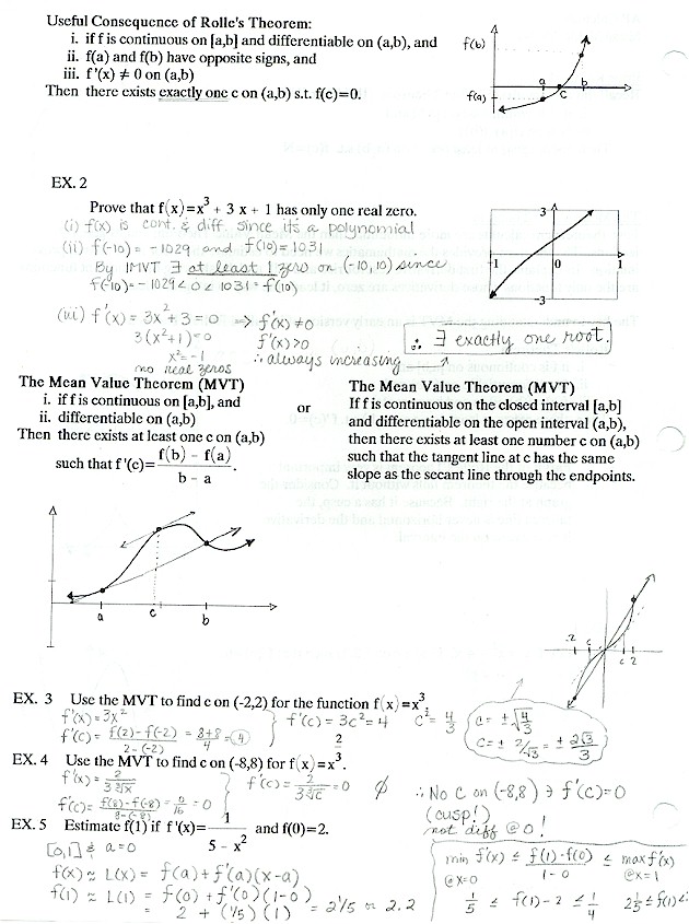 Mean Value Theorem mean-value-theorem